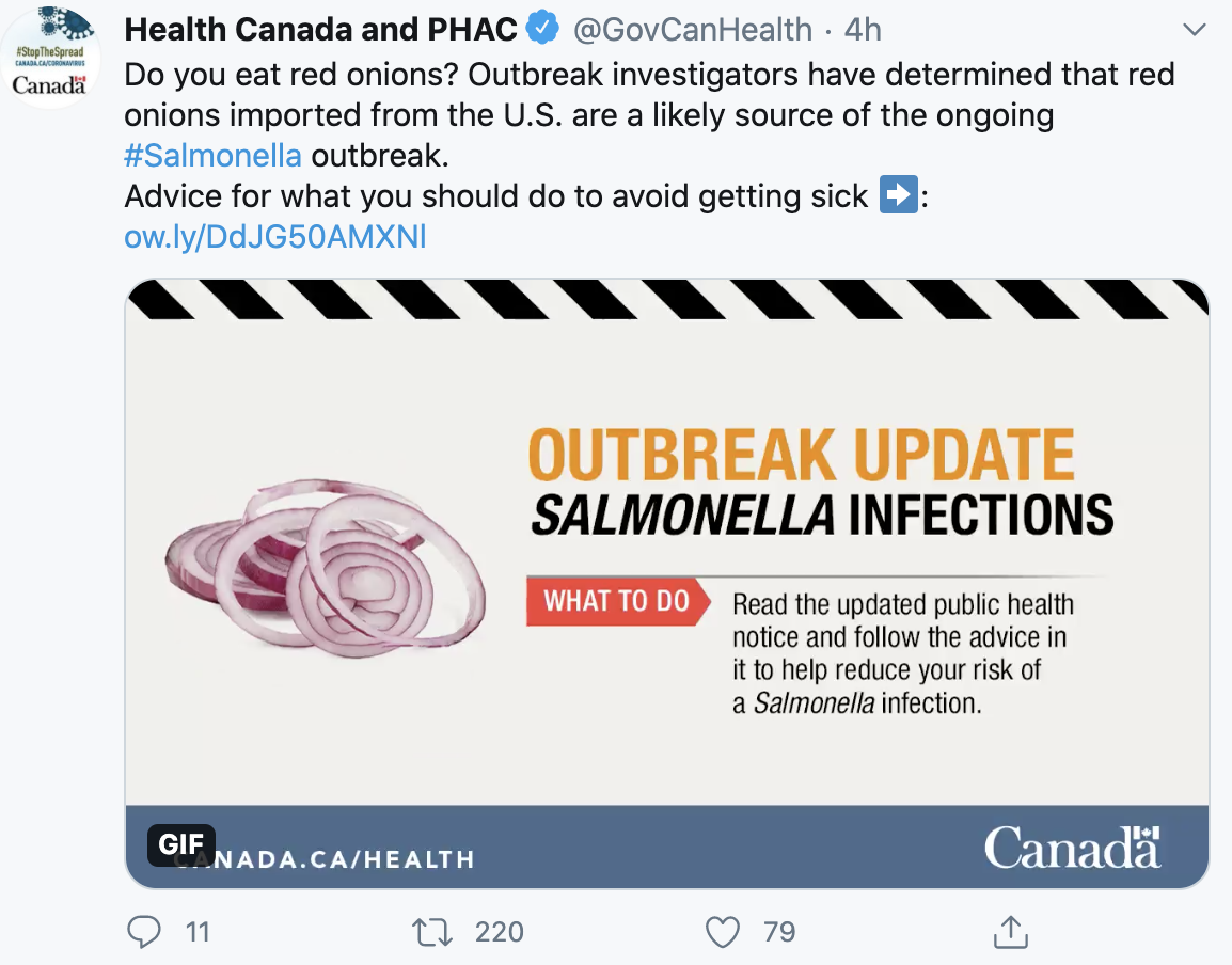 Sysco Recalls Red Onions in Salmonella Outbreak